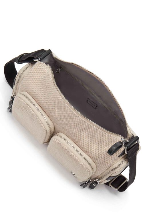 Shoulder Bag Multi Pkt In Canvas/apricot | Karissa Evo