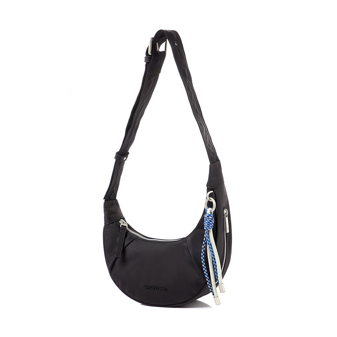 Mini Hobo Bag In Black | Flotta